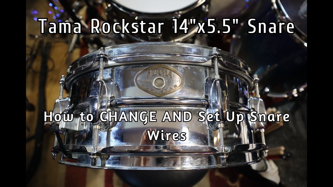 How to change and Set Up Snare Wires - YouTube