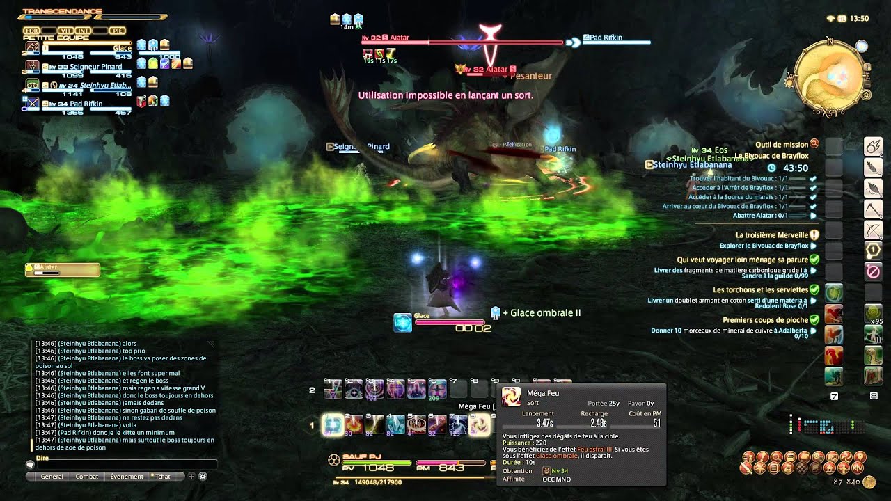 Final Fantasy XIV : ARR - Aiatar - Le Bivouac de Brayflox - YouTube