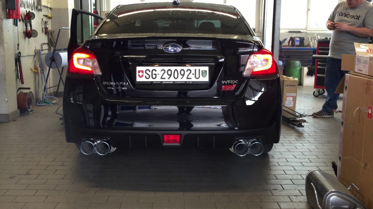 Subaru WRX STi My15+ Invidia Q300 Exhaust TEST with Invidia Downpipe ...