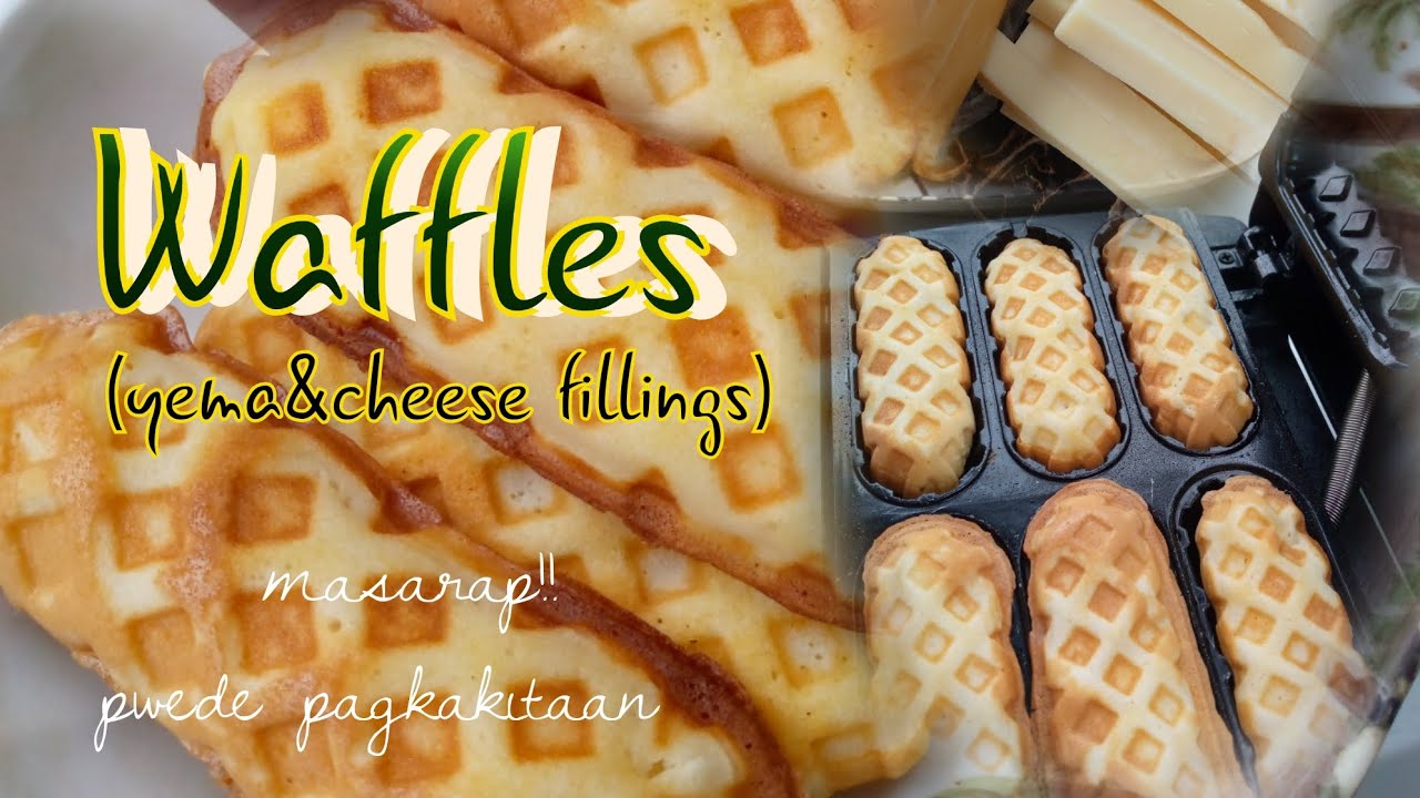 How to make waffle with yema and cheese filling|by Khim's kakanin # ...