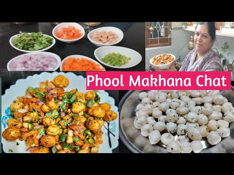High Rich Protein Phool Makhana Chat Recipe | Enno Labhalu Unna Heathy ...