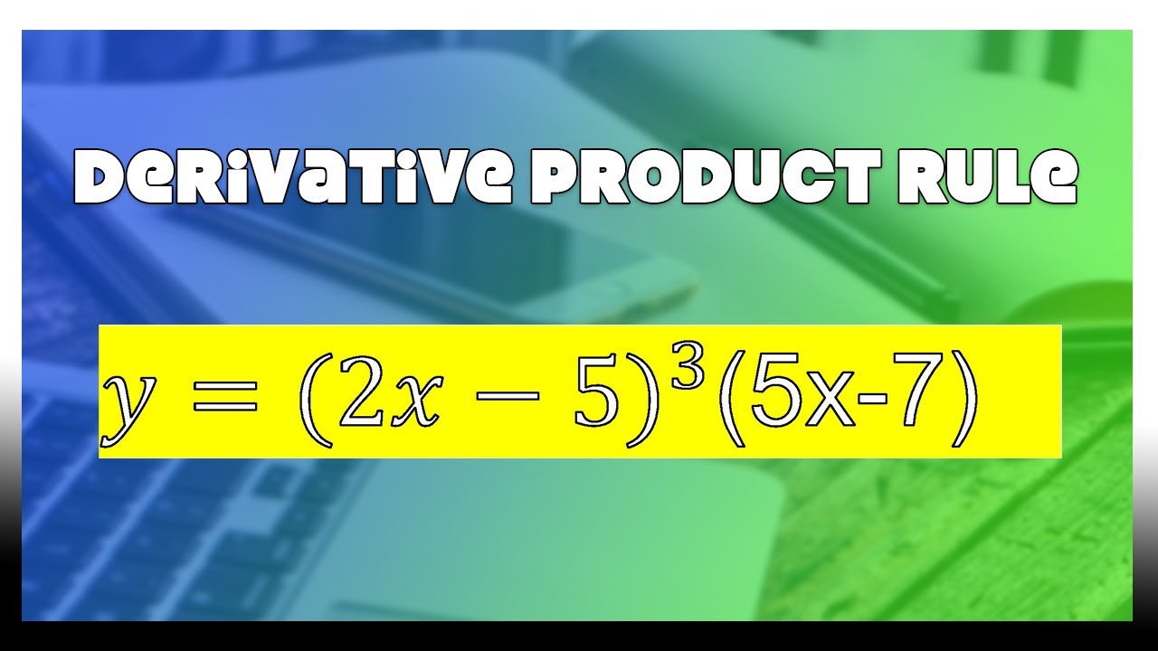 derivative product rule - YouTube