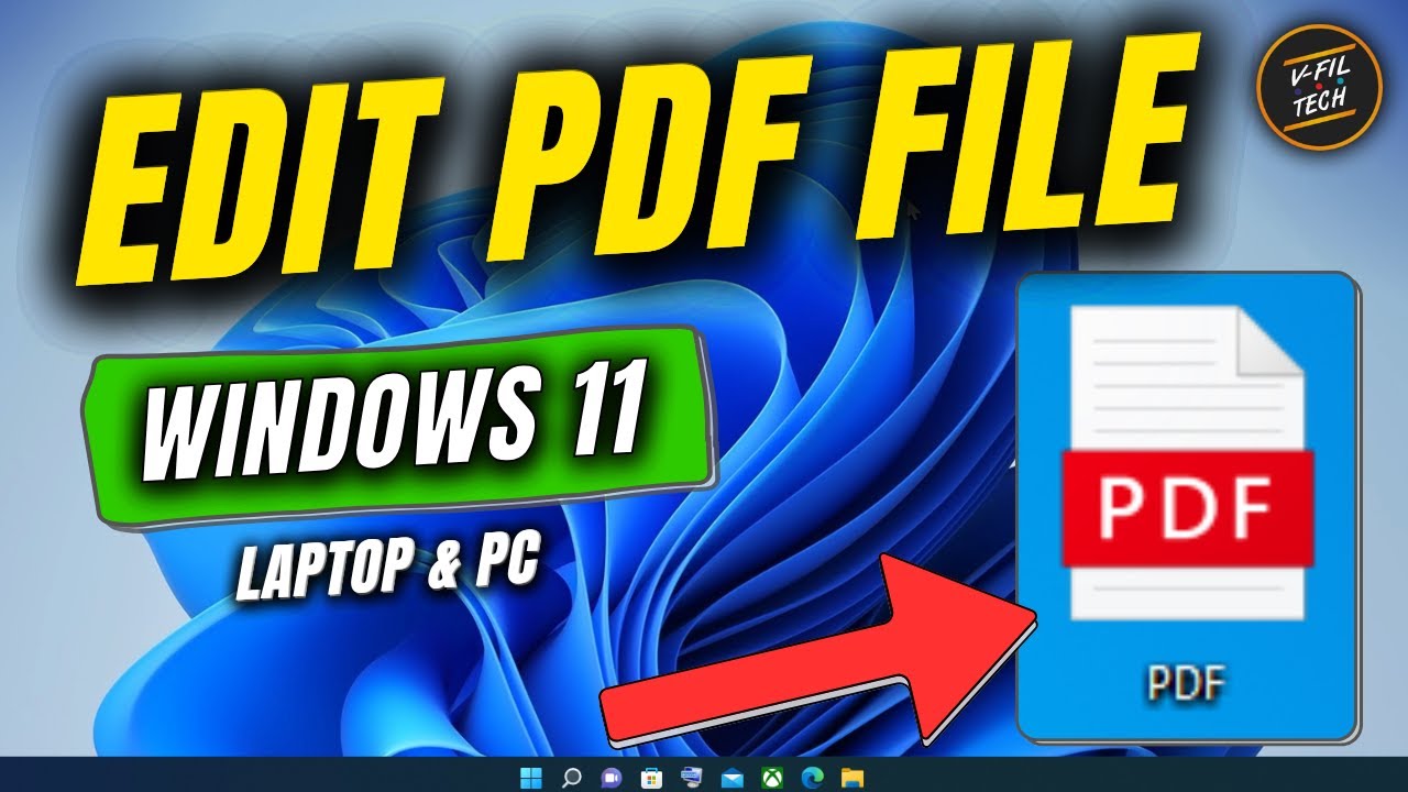 How to Edit PDF File in Laptop or PC in Windows 11 - Word - YouTube