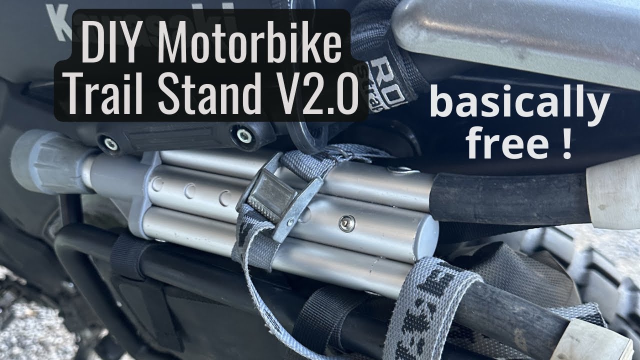 Motorbike Trail Stand - DIY v2.0 - YouTube