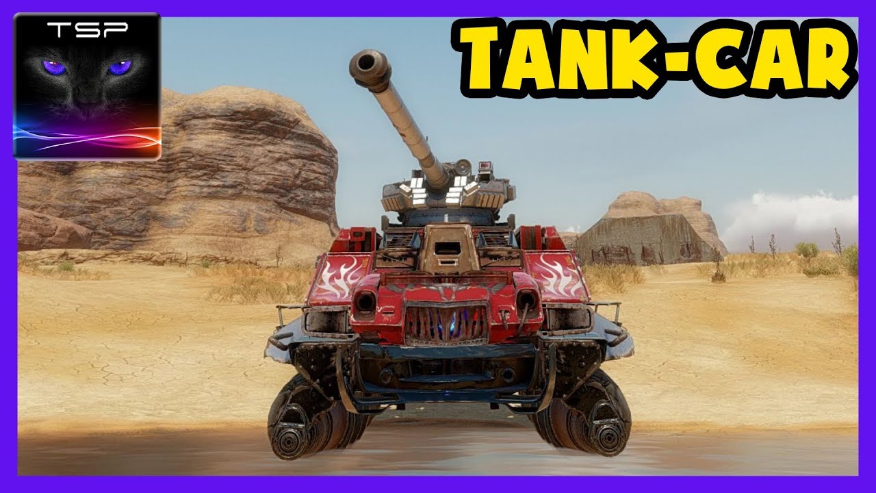 Crossout #447 TANK-CAR with Massive Typhoon Cannon - YouTube