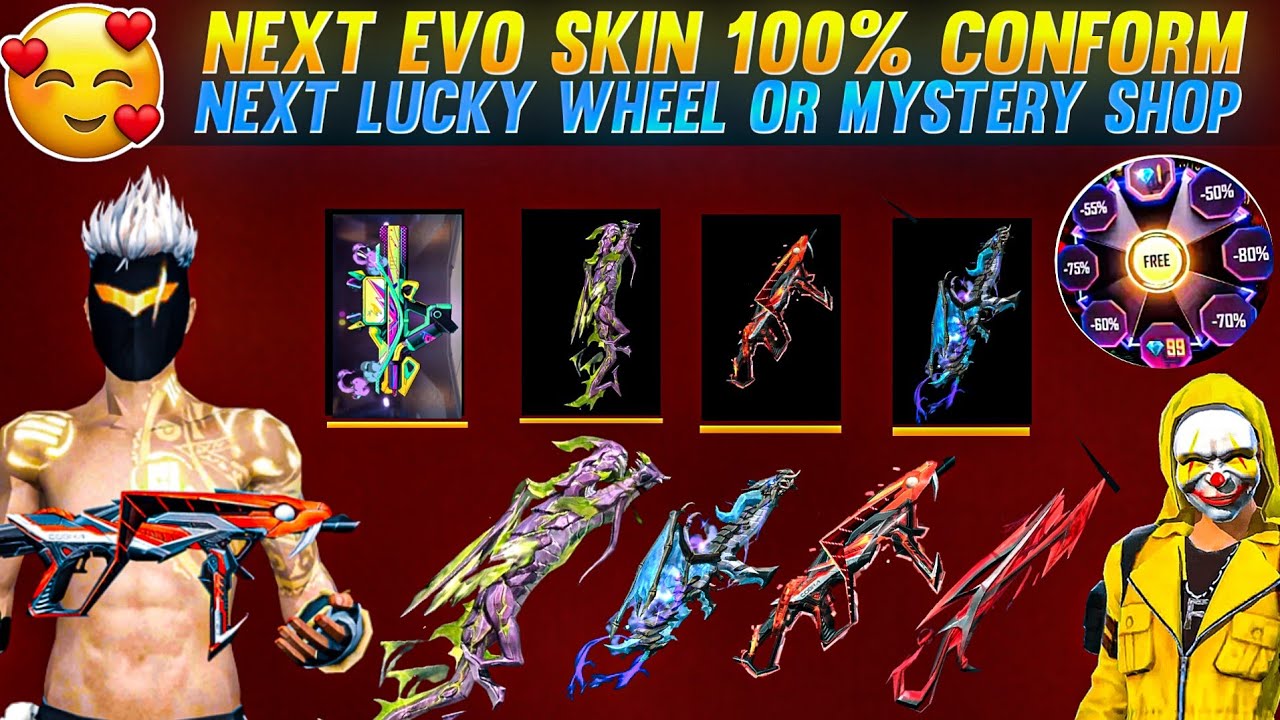 NEXT EVO SKIN 100% CONFIRM BY GARENA FREE FIRE | NEW EVO SKIN IN FREE ...