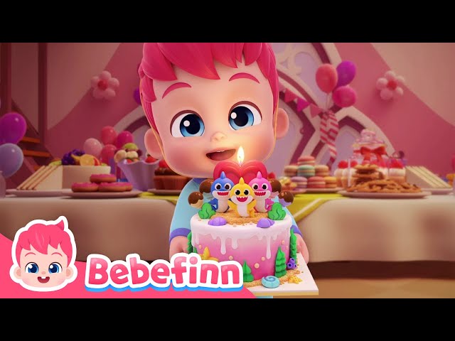 🎂 Part 2ㅣHappy Birthday for 100 Friends! Is Your Name in the Song? | Bebefinn Nursery Rhymes ...