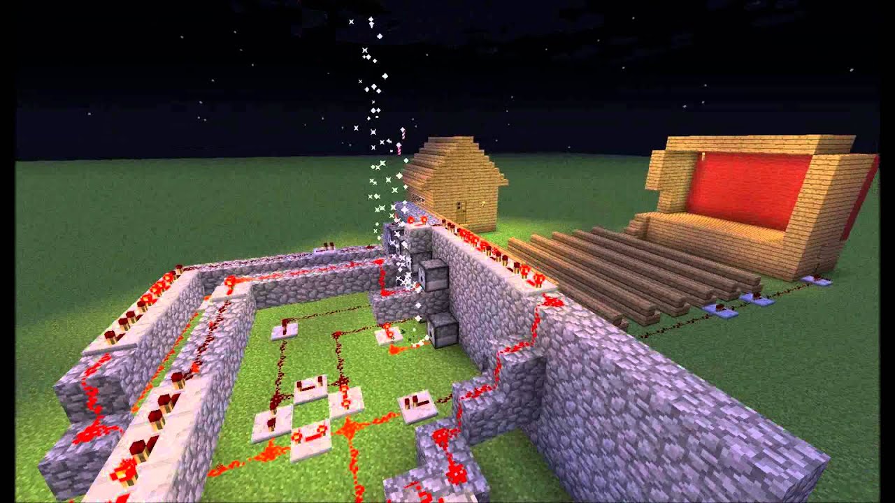 Minecraft firework machine 1.4.6 - YouTube