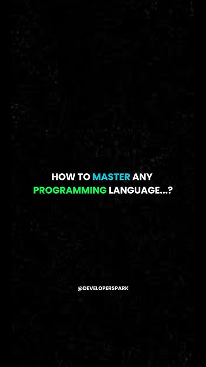 Master any programming language 🔥 #coding #programming #job - YouTube