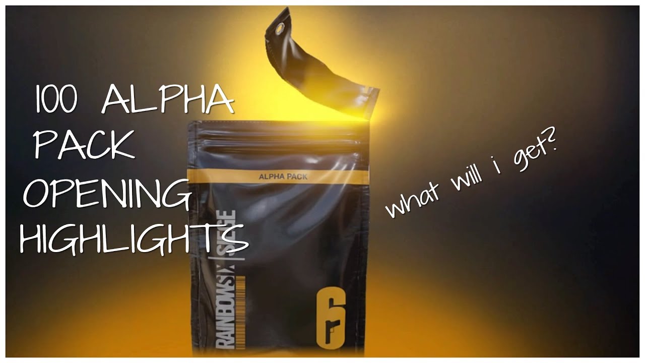 100 Alpha Pack Opening Highlights - YouTube