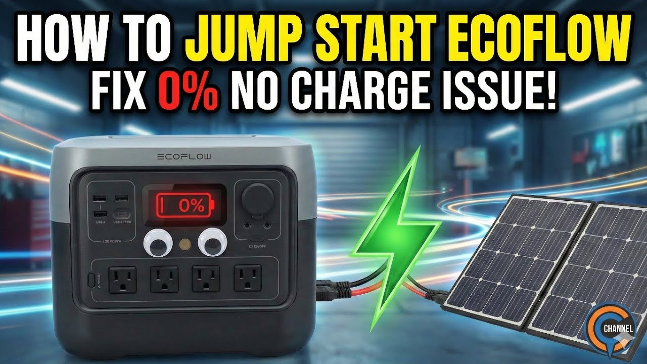 How to jump start Ecoflow Power Station - YouTube
