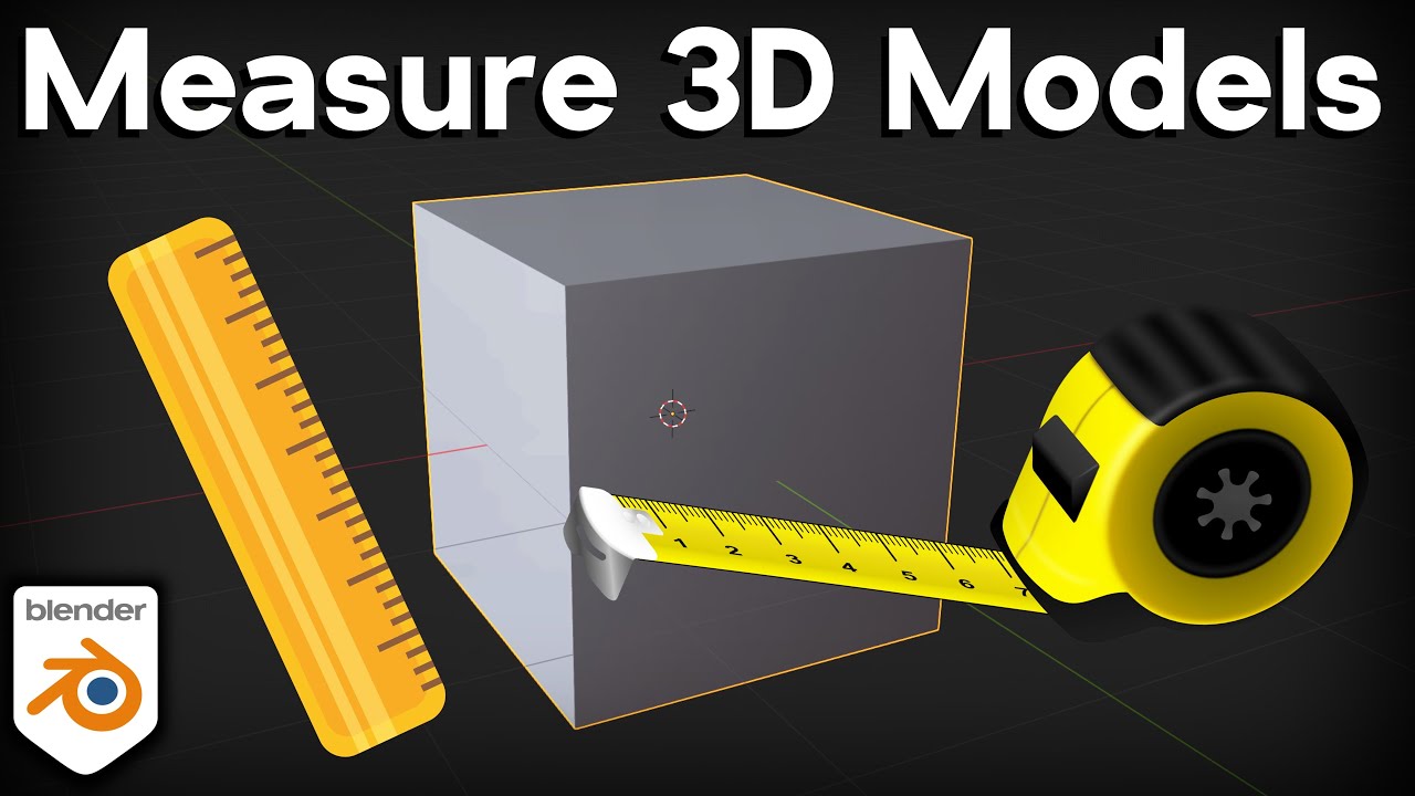 How to Measure and Scale 3D Models in Blender - YouTube
