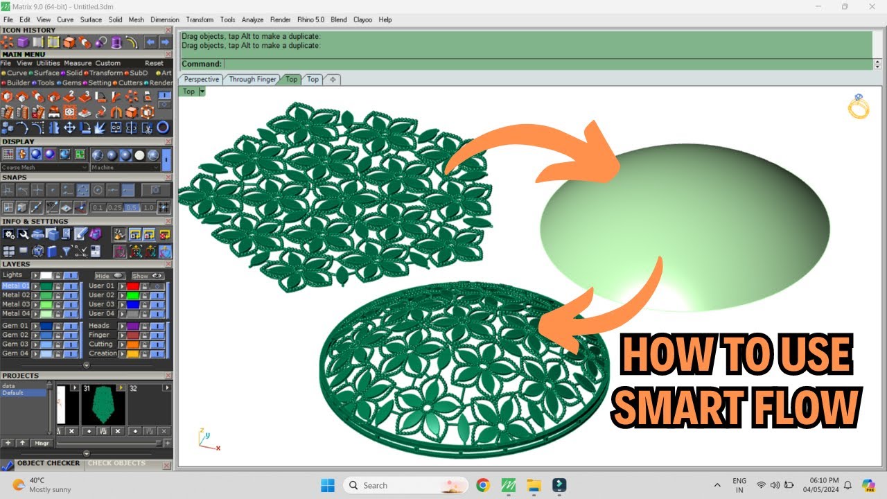 How To Use Smart Flow Tools Jewellery Design Matrix 9 (Unity Institute ...