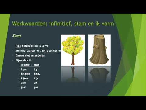 infinitief, stam, ik-vorm - YouTube