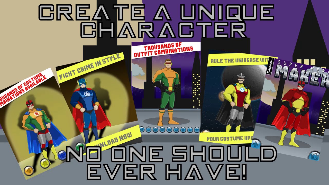 Super Hero Maker iPhone game Trailer for iOS, iPad, iPod - YouTube