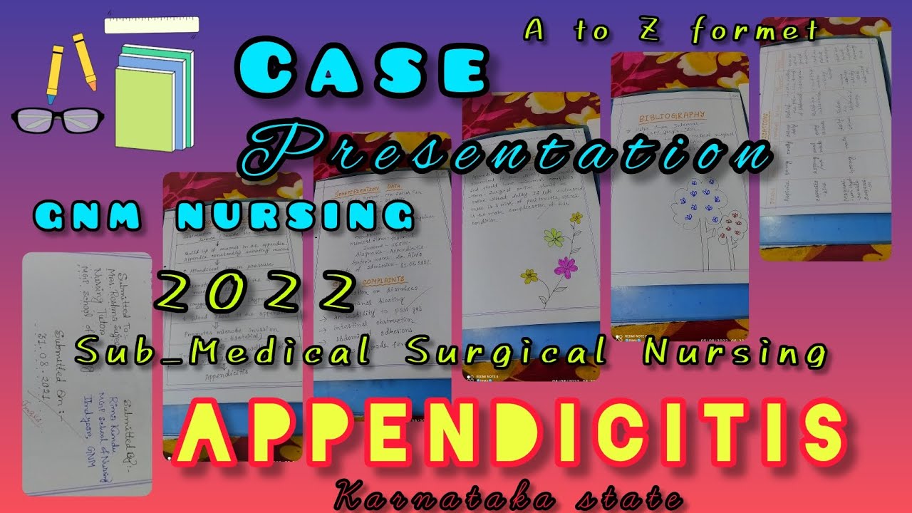#APPENDICITIS #Case presentation #gnmnursing #bangaluru #2022 #sub_MSN1 ...