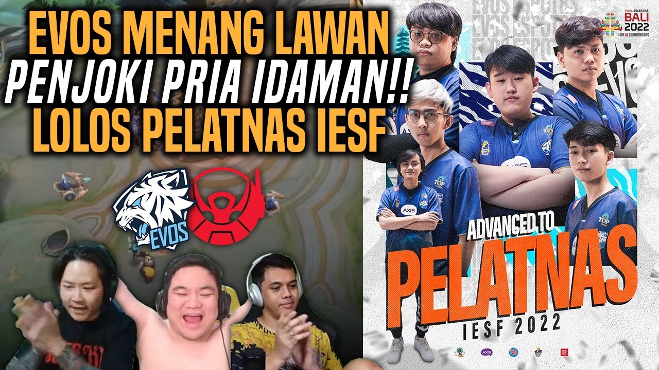 TRIO EVOS WORLD REACT EVOS LOLOS KE PELATNAS IESF World Esports ...
