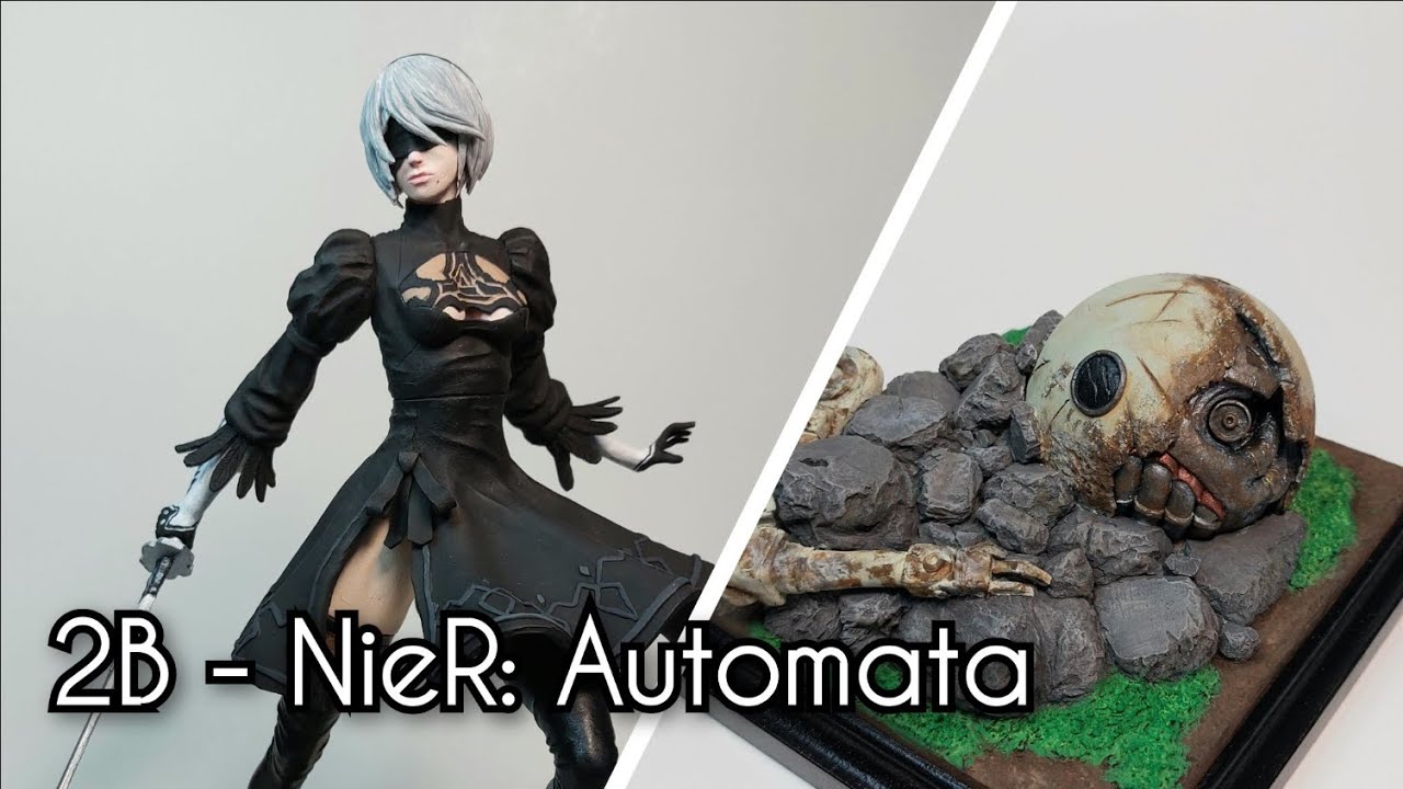 Sculpting 2B from NieR:Automata - YouTube