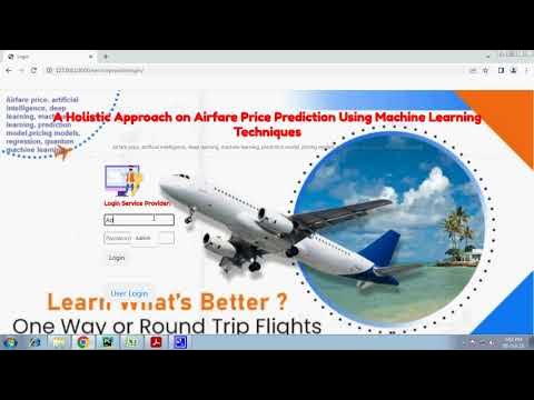 A Holistic Approach on Airfare Price Prediction Using Machine Learning Techniques - YouTube