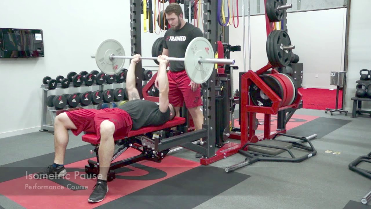 Barbell Close Grip Bench Press with Tempo - YouTube