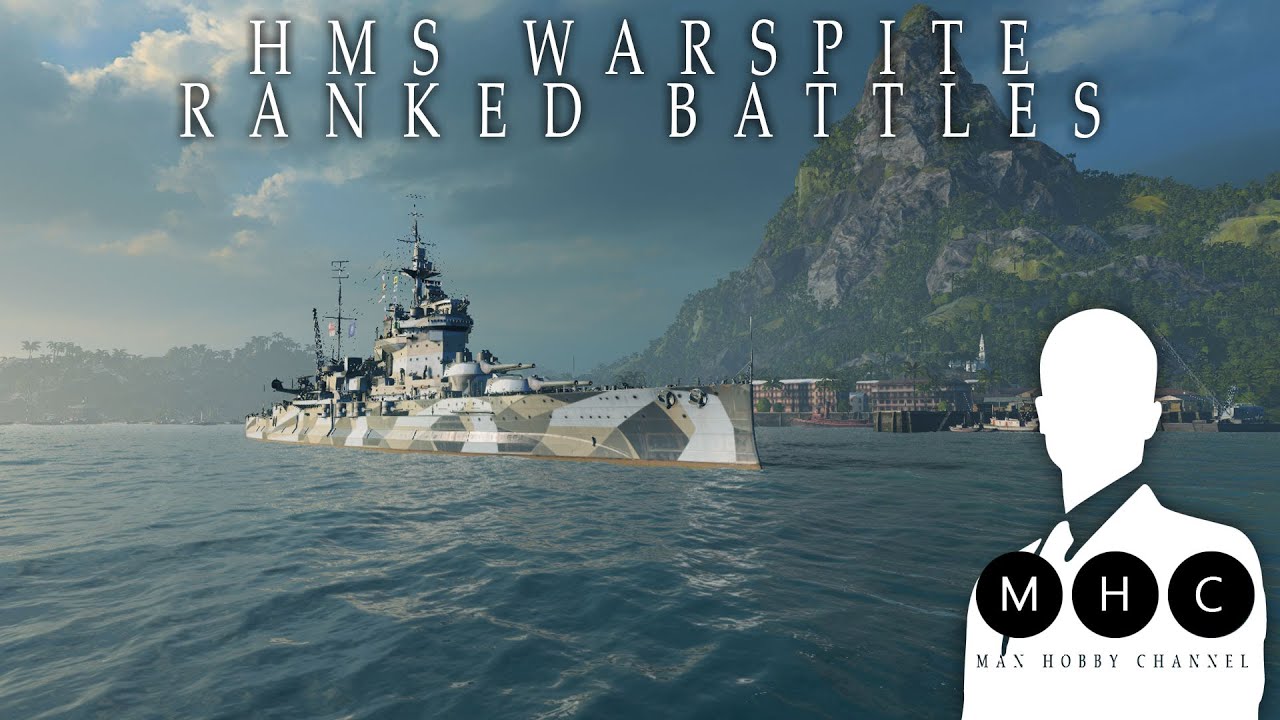 HMS Warspite in Ranked Battles - YouTube