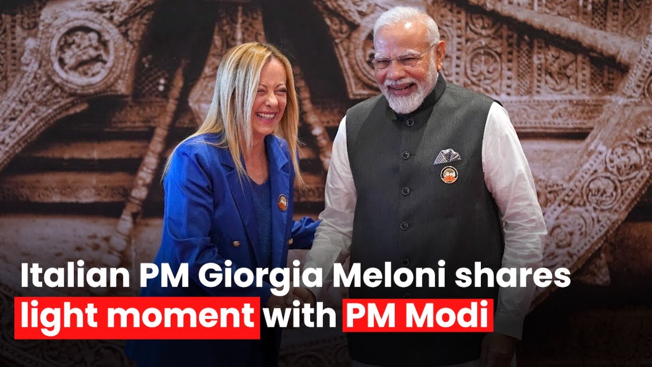 Watch: PM Modi and Georgia Meloni share light moment at G20 Summit ...