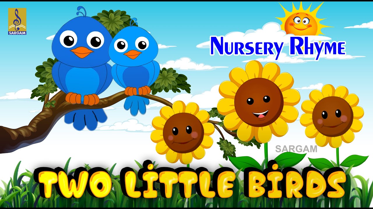 Two little birds | Kids Cartoon Song | Rainbow Nursery Rhymes | Kids ...