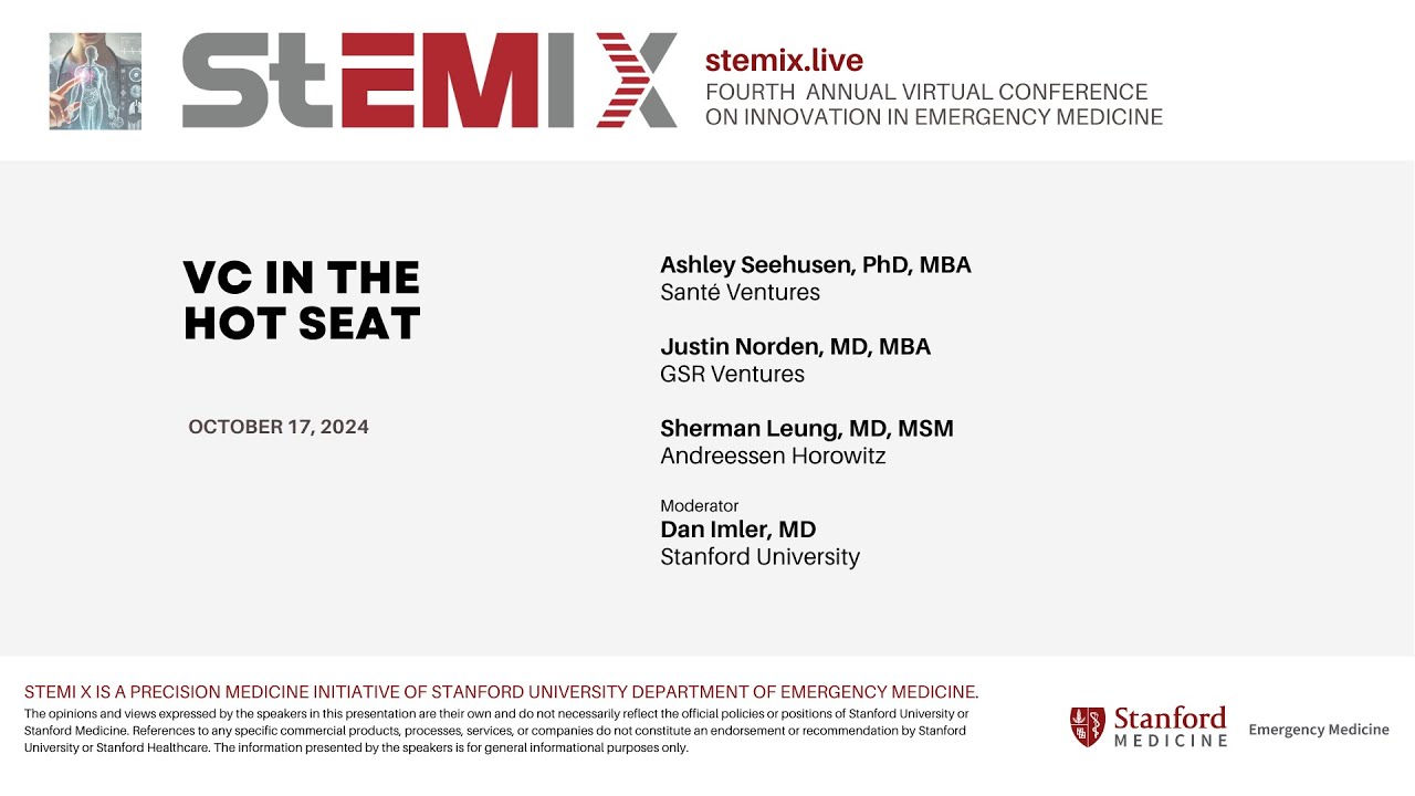 StEMI X 2024 - Session 3: VC in the Hot Seat - YouTube