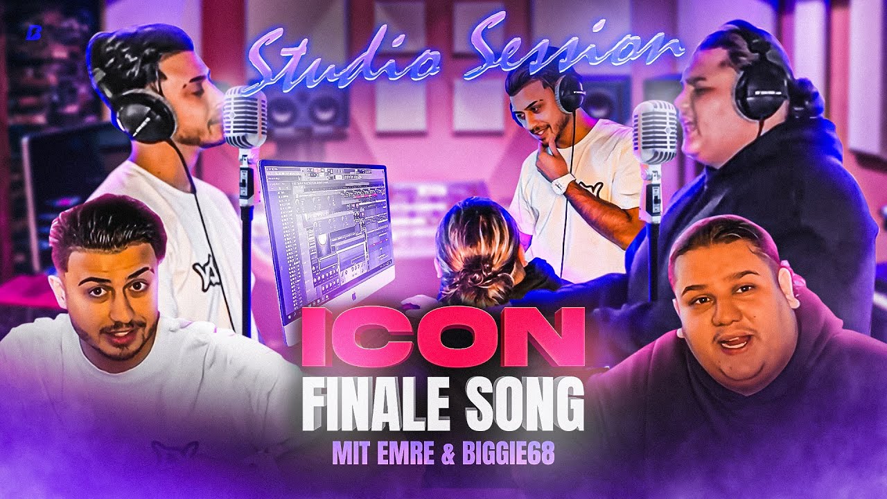 BIGGIE68 NIMMT ICON FINAL SONG AUF 🏆 ICON 5 STUDIO SESSION - YouTube
