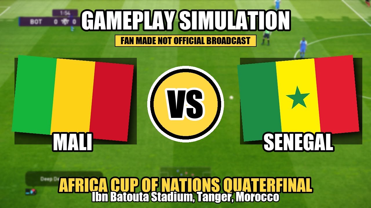 Mali vs Senegal | AFCON Quarterfinal | Gameplay Simulation (Fan-Made ...