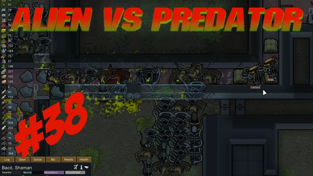 🚀 MASSIVE ALIEN ATTACK !!!! Rimworld alien vs predator mod | Ep 38 ...