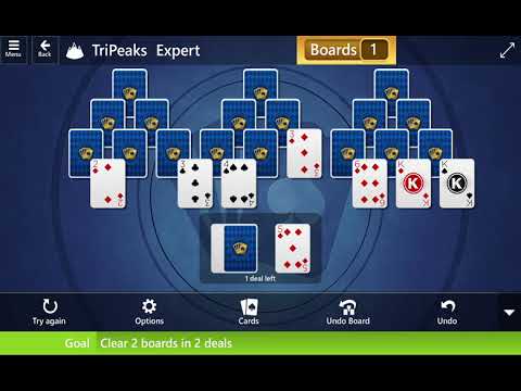 Microsoft Solitaire Collection: TriPeaks - Expert - August 27, 2020 ...