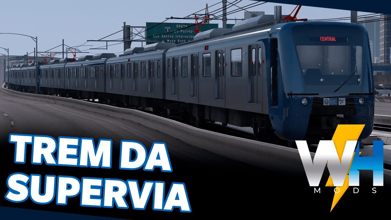 SUPERVIA TREM CNR 3000 - PROJETO O VERDADEIRO RIO DE JANEIRO (WH MODS) - YouTube