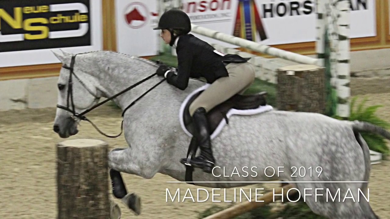 Madeline Hoffman, Class of 2019, NCAA Equestrian Recruiting Video - YouTube