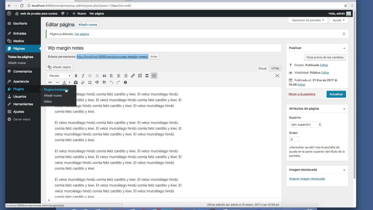 Crear notas al margen con WP Margin Notes - YouTube