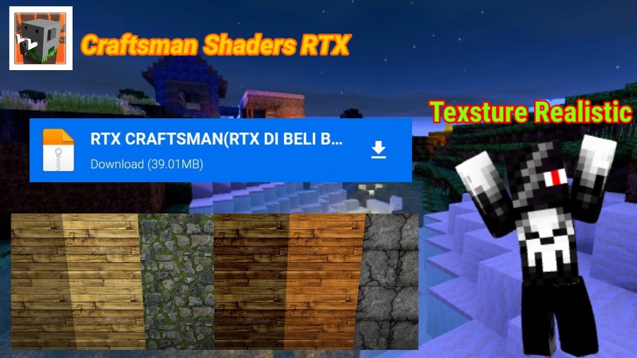 Download Shaders Craftsman Rtx,Texsture Realistic - YouTube