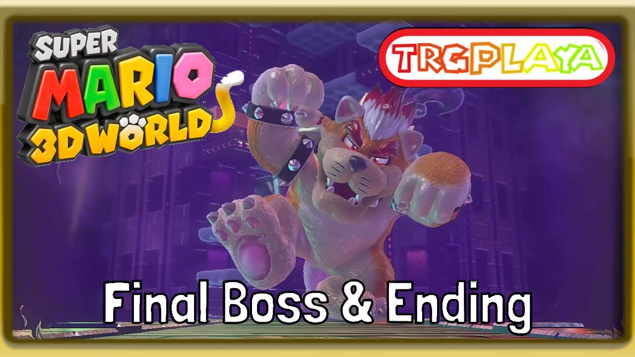 Super Mario 3D World - Final Boss & Ending (1080p) - YouTube