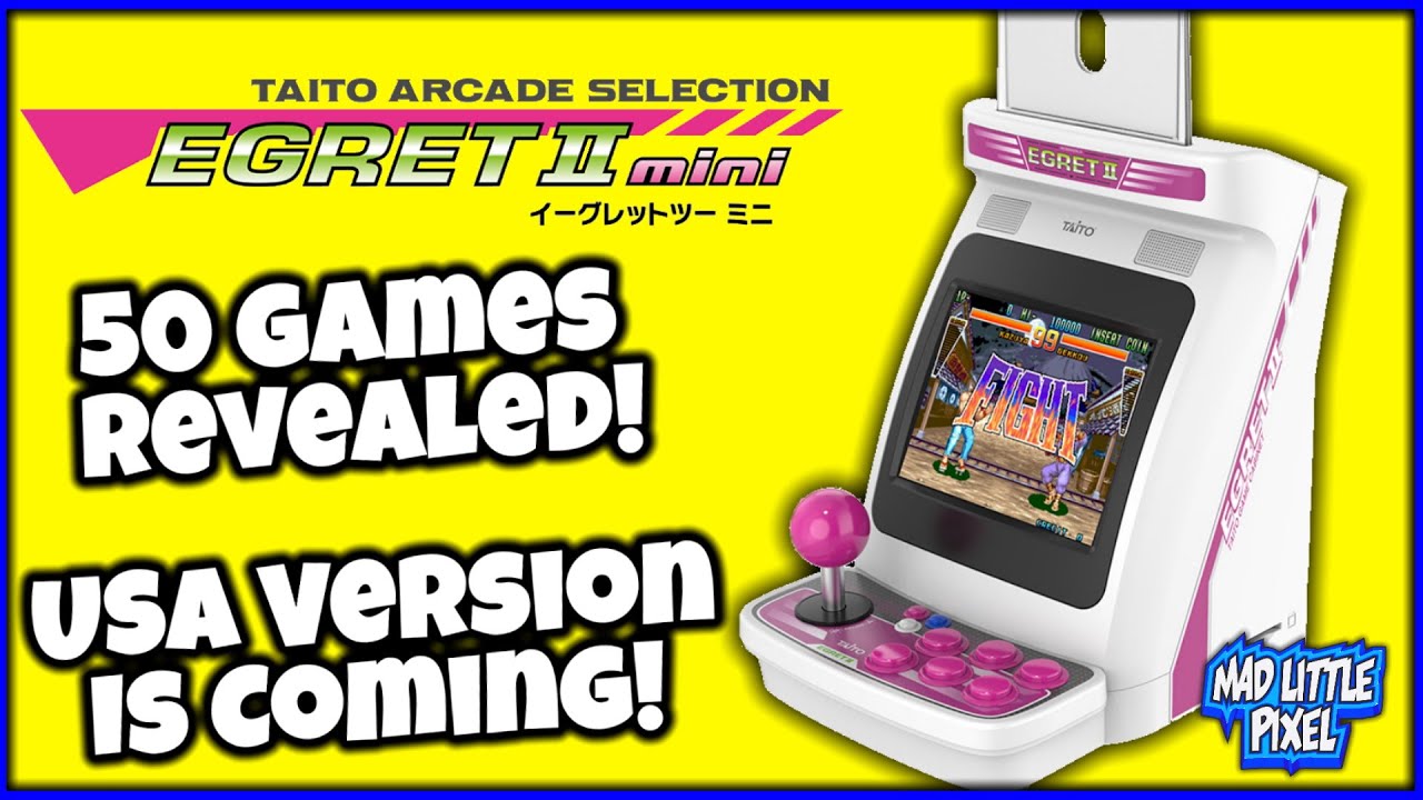 Taito Egret II Mini Arcade Update! All 50 Games Revealed Plus A English ...