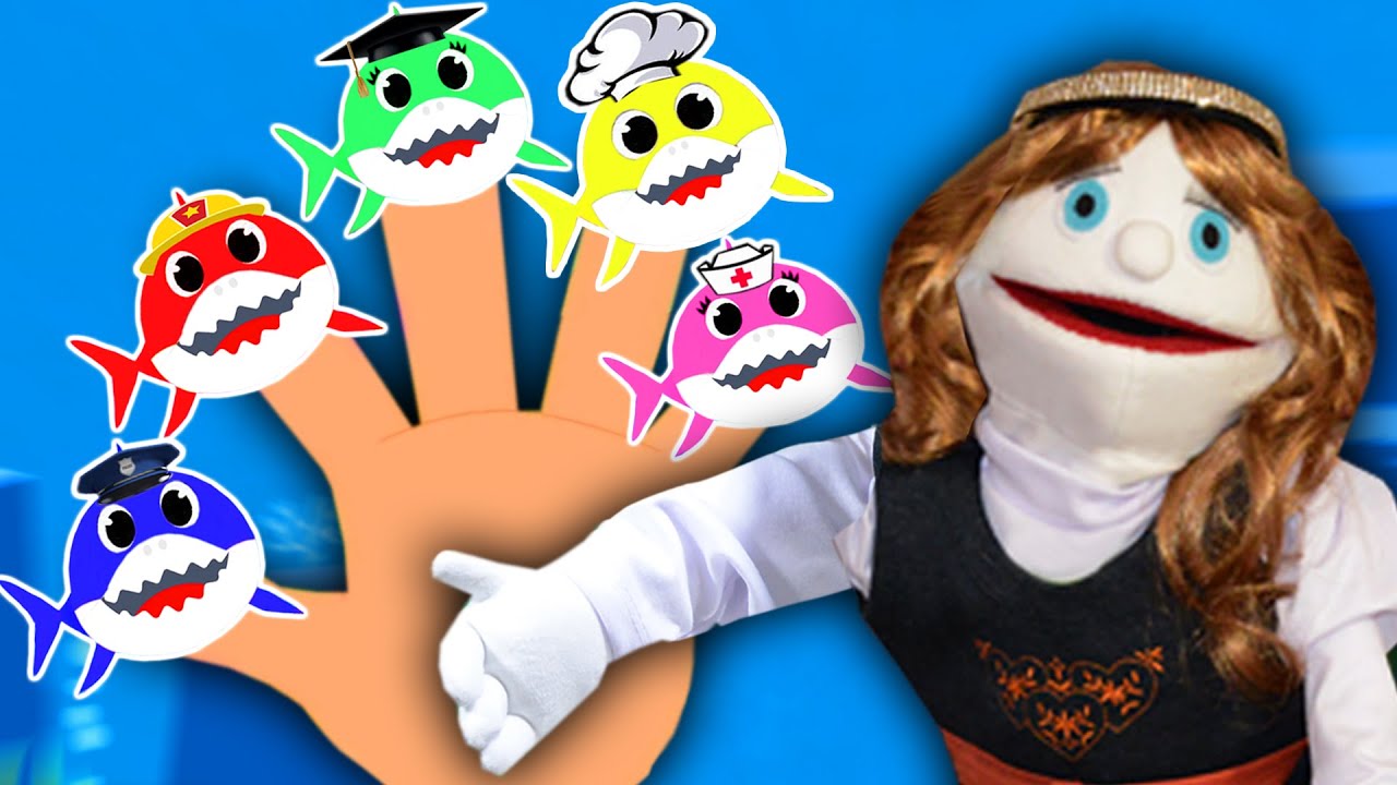 Baby Shark Finger Family Song - Baby Shark Jobs Song - YouTube