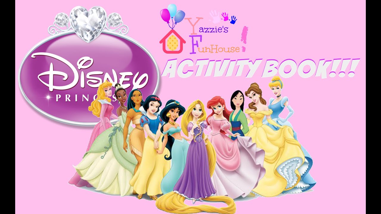 New Disney Princess Activity Book With Cinderella Spelling Challenge ...