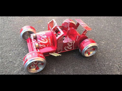How To Make Miniature a car Using Soda Cans - YouTube