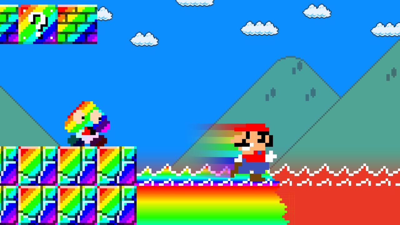 When everything Mario touches turns to Rainbow? - YouTube