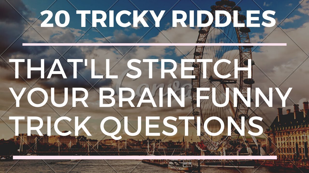 10 Tricky😁 Riddles😁 That'll Stretch Your Brain funny trick questions ...