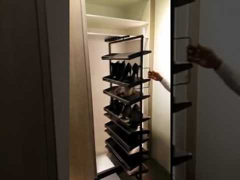 Pull Out Shoe Rack - YouTube
