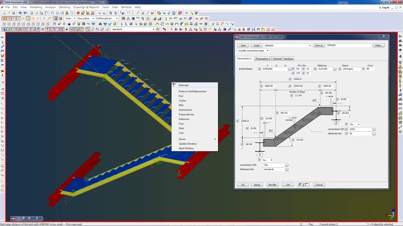 #Tekla_custom_component / Stair - YouTube