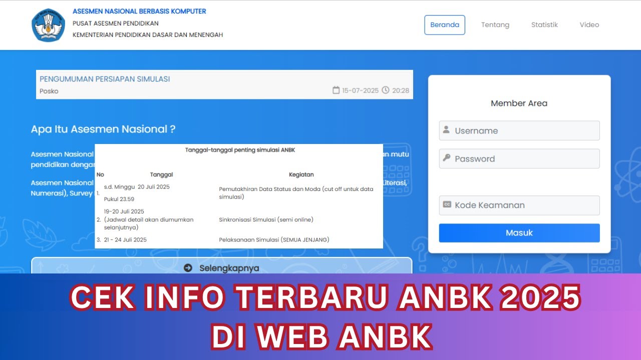 PANDUAN ANBK 2025 || LANGKAH-LANGKAH PERSIAPAN SEBELUM SIMULASI ANBK ...