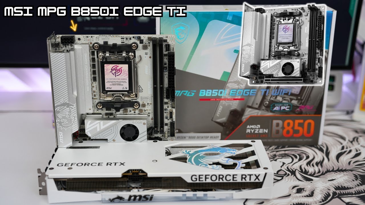 MSI MPG B850i Edge Ti + 9950X: How To Set Up your AM5 Mini-ITX Motherboard - YouTube