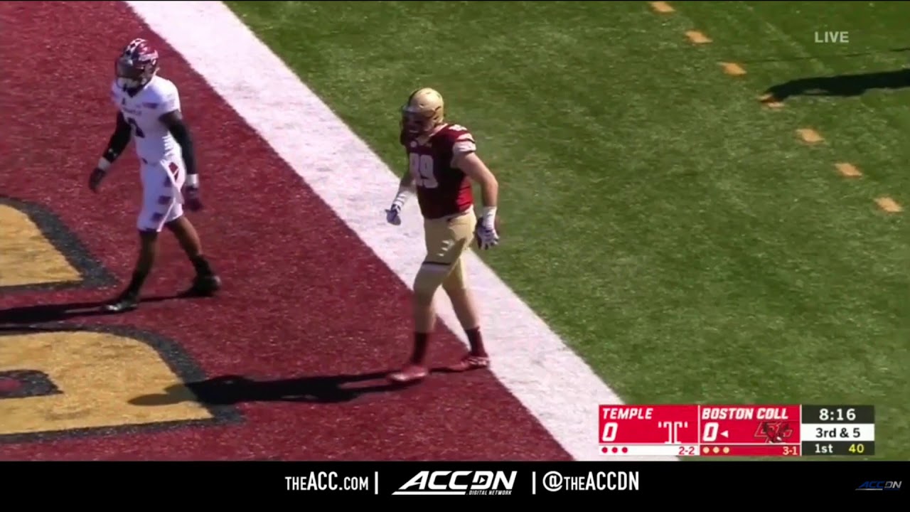 Football: Tommy Sweeney Highlights (Apr. 27, 2019) - YouTube