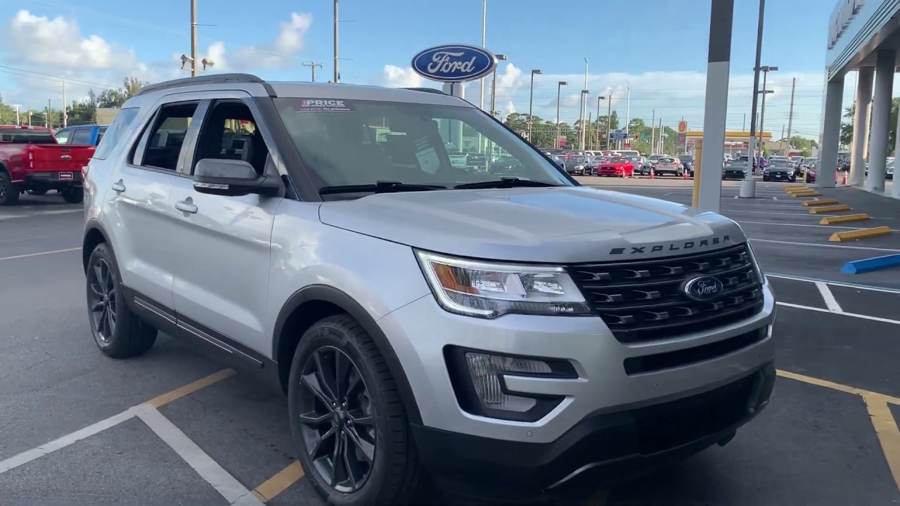 2017 Ford Explorer Silver SUV - YouTube