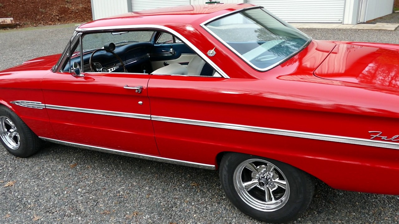 1963 Ford Falcon Sprint Hardtop 302 350-HP 4-Speed Guards Red - YouTube